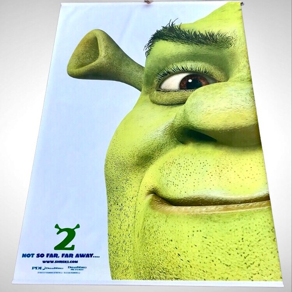 Wall Decor | Shrek 2 Vinyl 48 X 72 Banner Double Sided Shrek | Poshmark